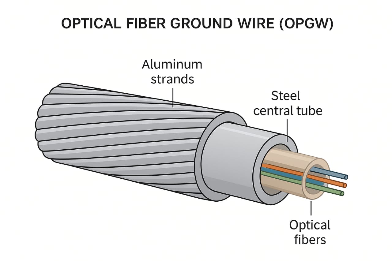 What is OPGW? Working Principle and Role in Transmission Lines ...